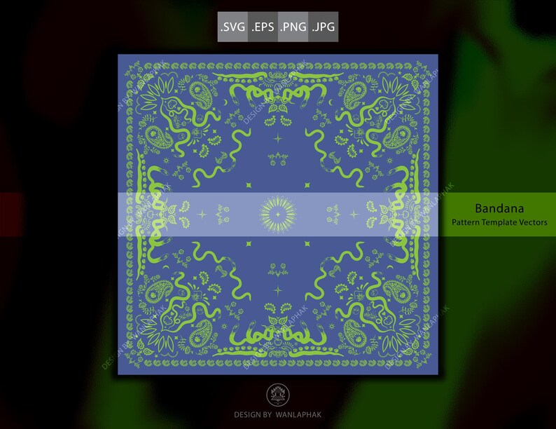 Bandana Pattern I SVG. Digital Art - SVG I PNG I Digital Cut File ...