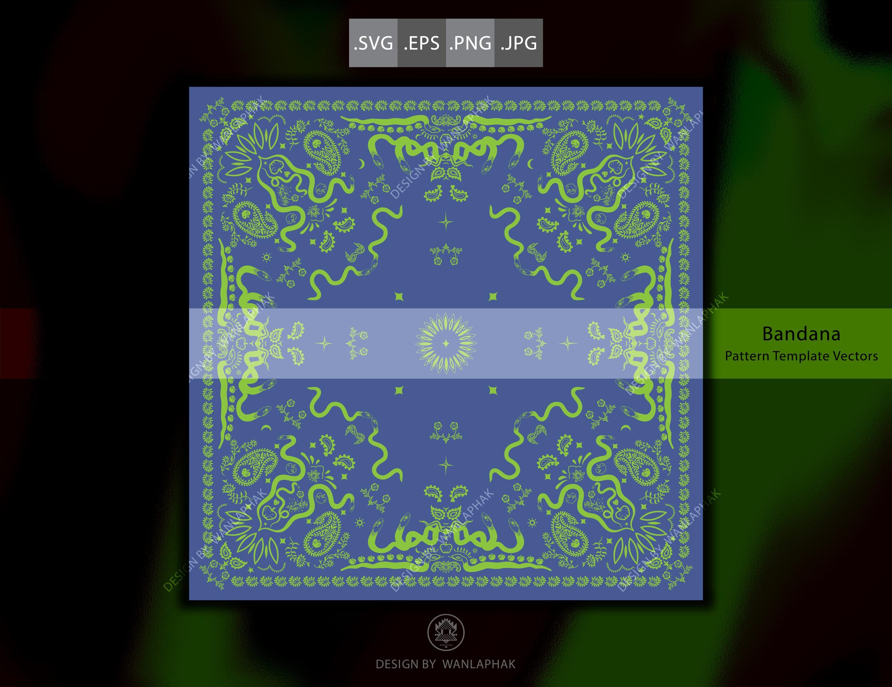 Bandana Pattern I SVG. Digital Art - SVG I PNG I Digital Cut File ...