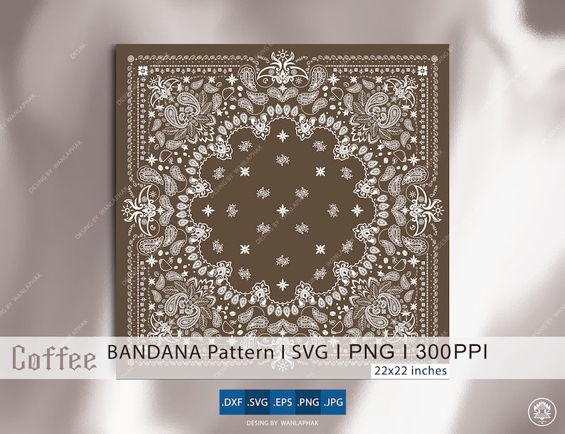 Bandana Pattern I SVG. Digital Art SVG I PNG I Digital Cut File ...