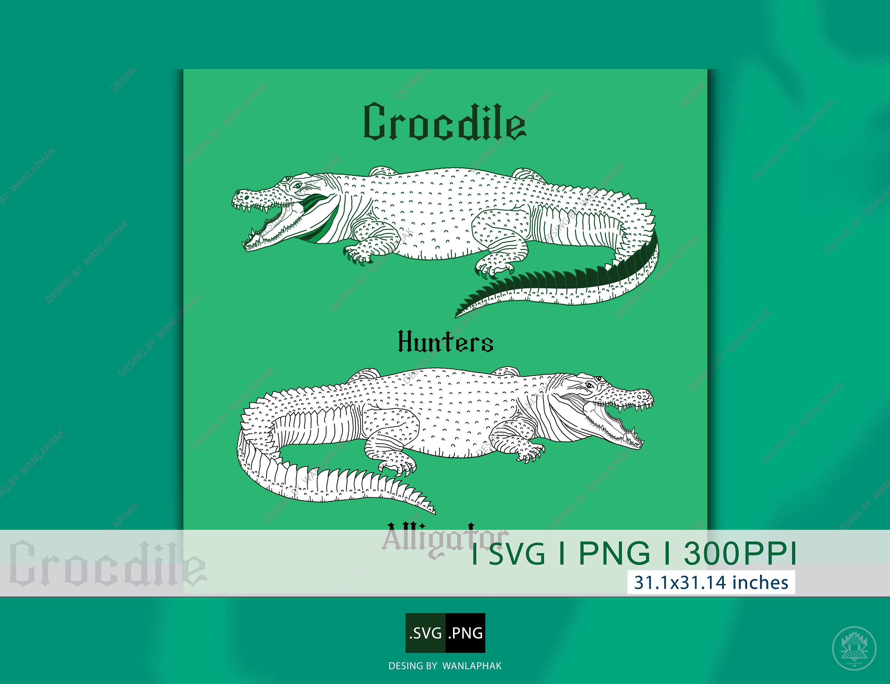 Crocodile SVG, Alligator SVG, Crocodile Svg Clipart Print Svg Digital ...