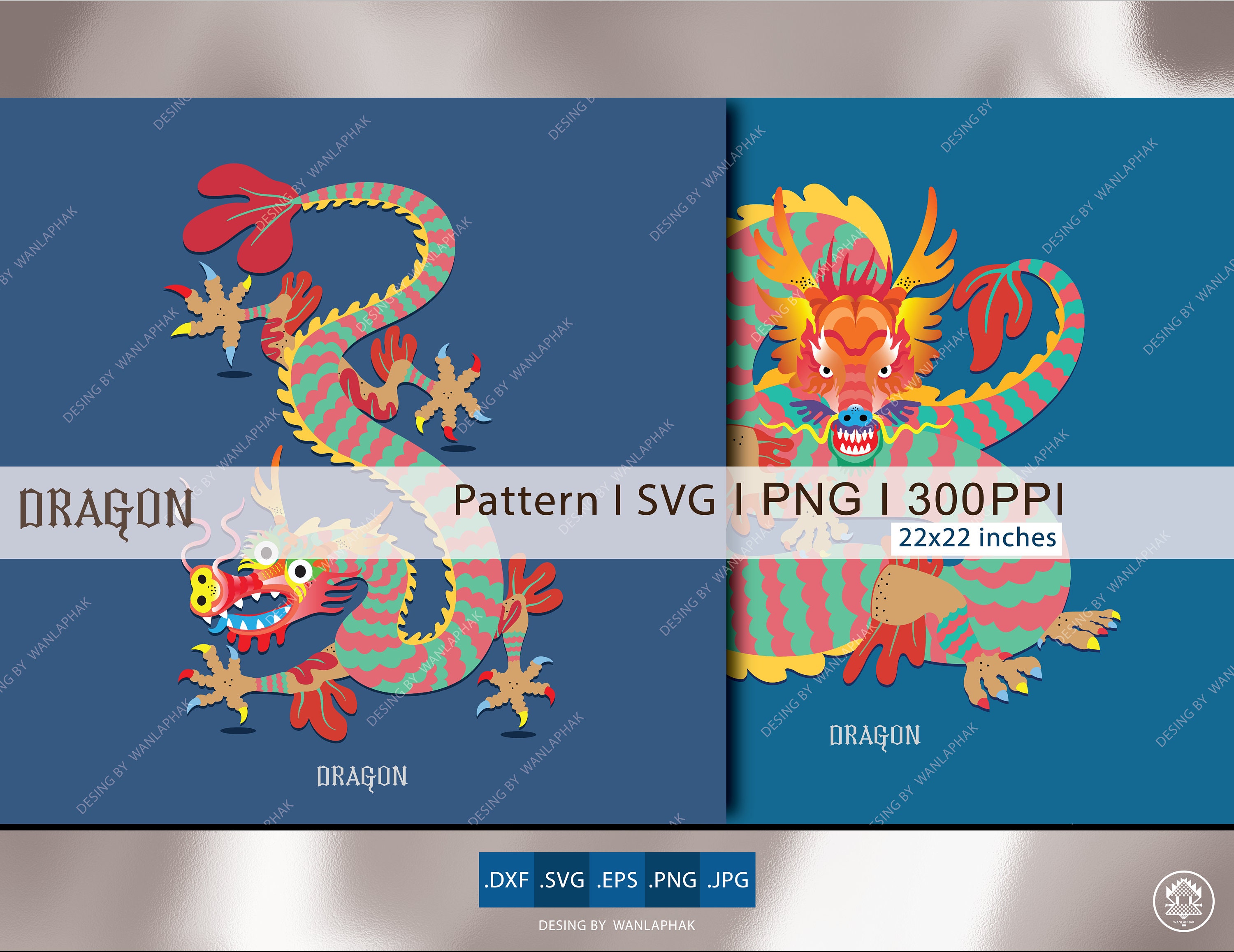 Dragon Chinese Dragon SVG Chinese Dragon Vector Sublimation PNG Dragon ...