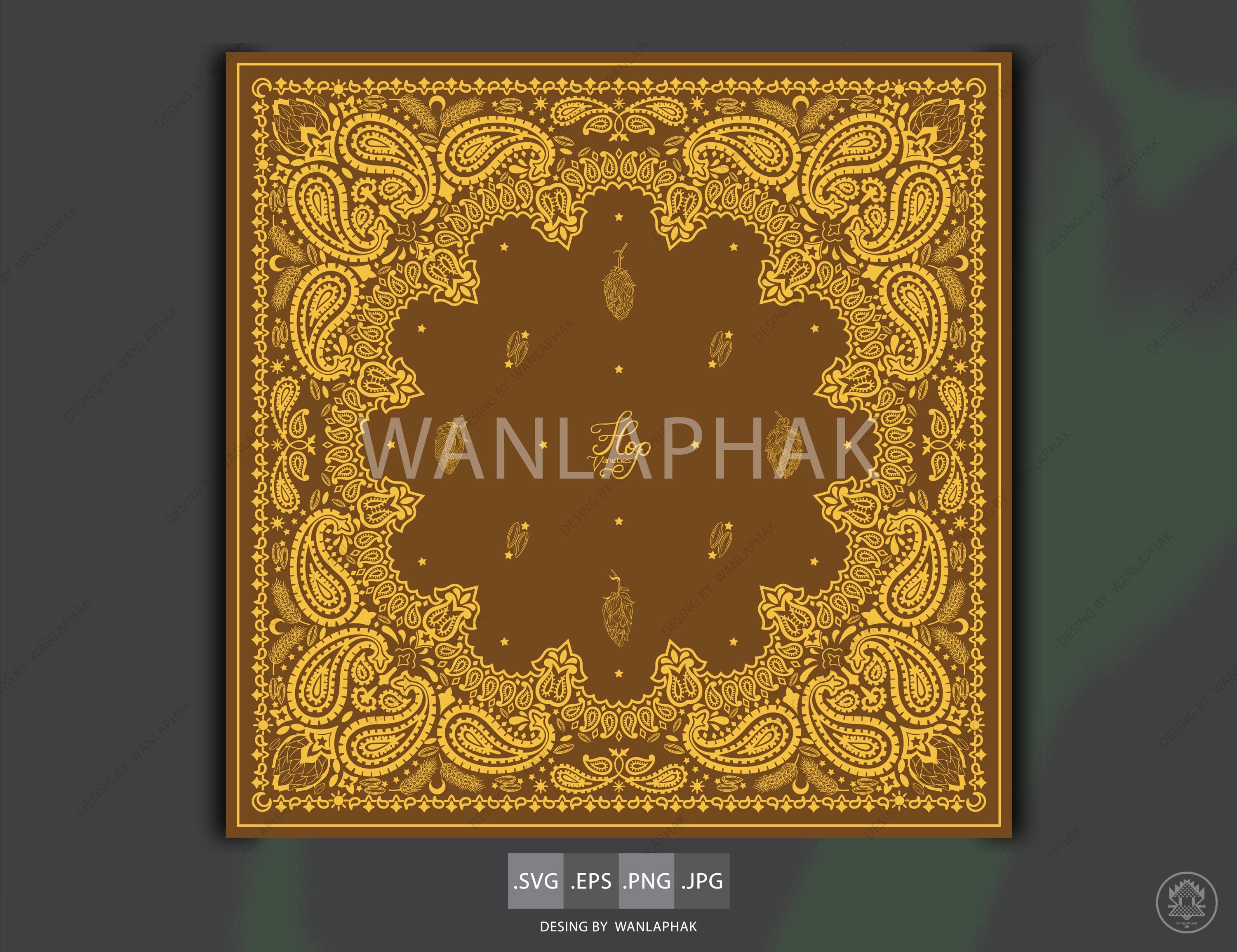 Bandana Pattern I SVG. Digital Art SVG I PNG I Digital Cut File ...