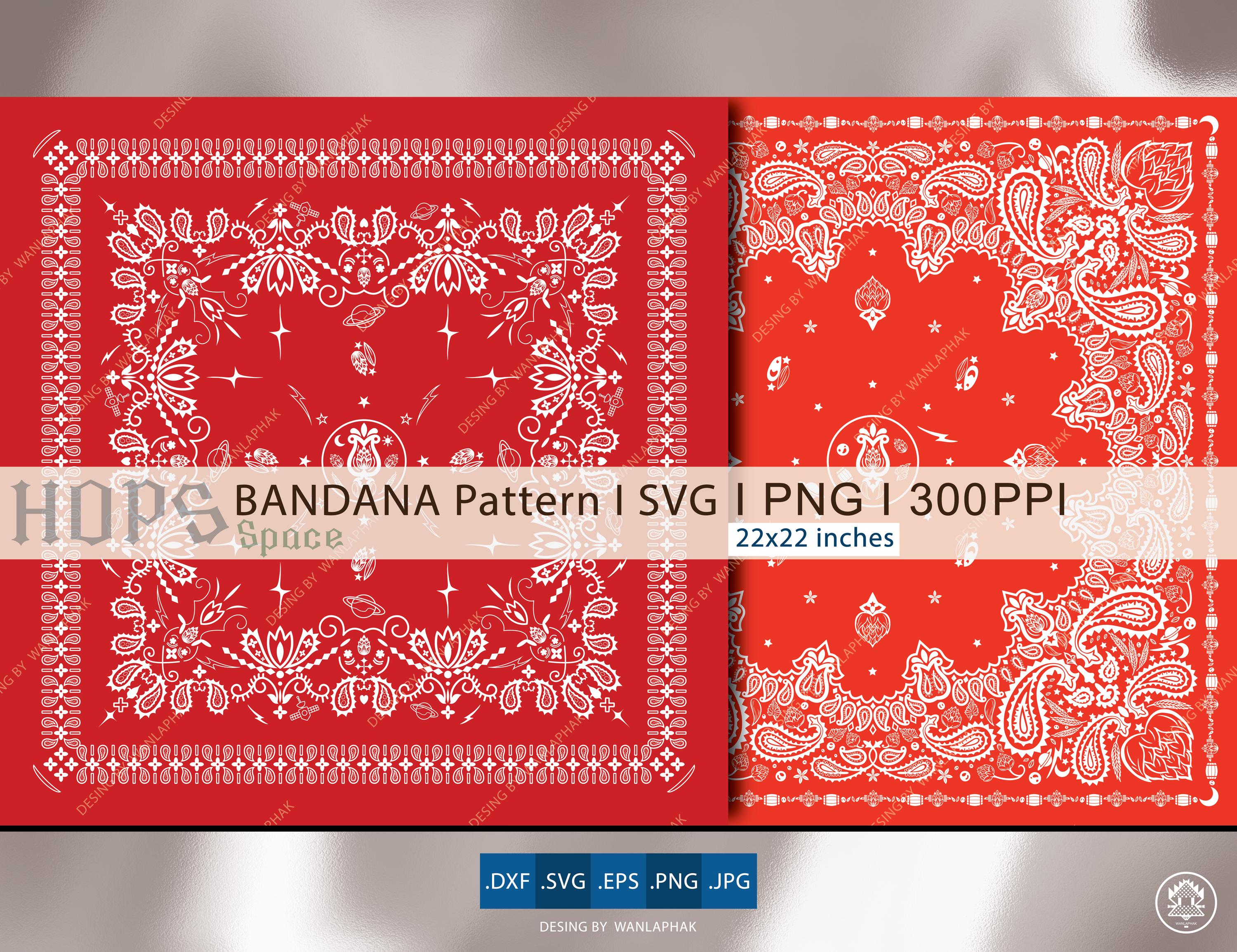 Bandana Pattern I SVG. Digital Art SVG I PNG I Digital Cut File ...