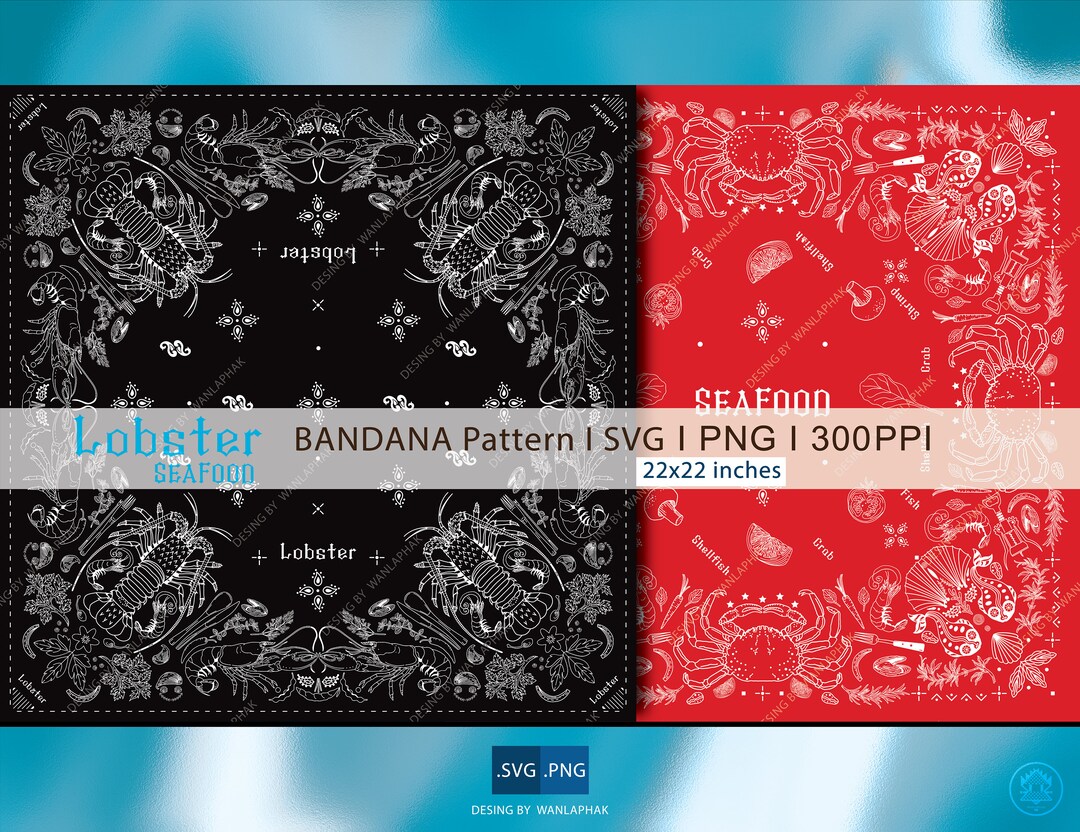 Bandana Pattern I SVG. Digital Art SVG I PNG I Digital Cut File ...