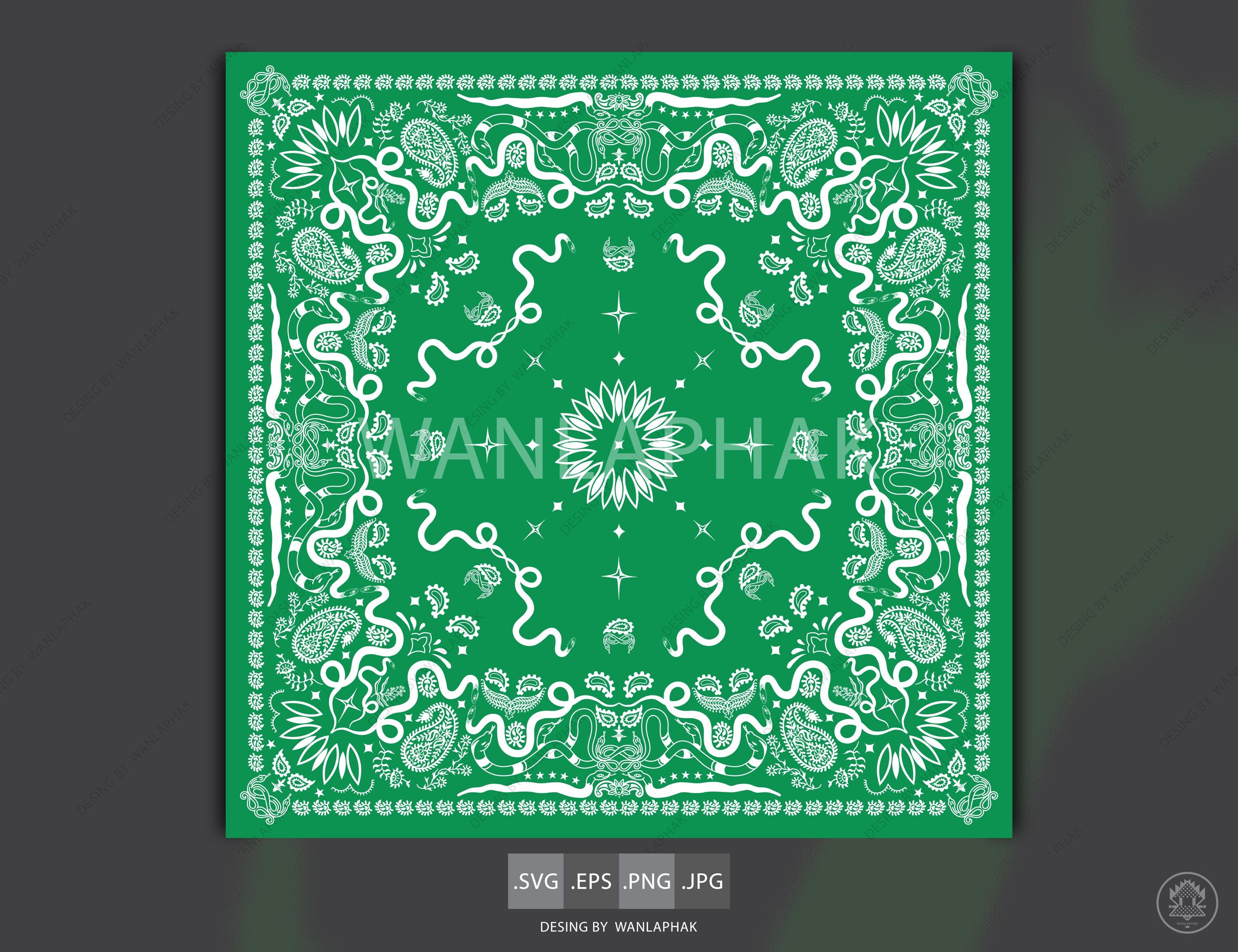 Bandana Pattern I SVG. Digital Art - SVG I PNG I Digital Cut File ...