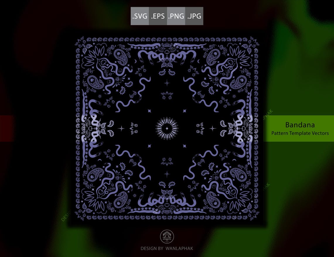 Bandana Pattern I SVG. Digital Art - SVG I PNG I Digital Cut File ...
