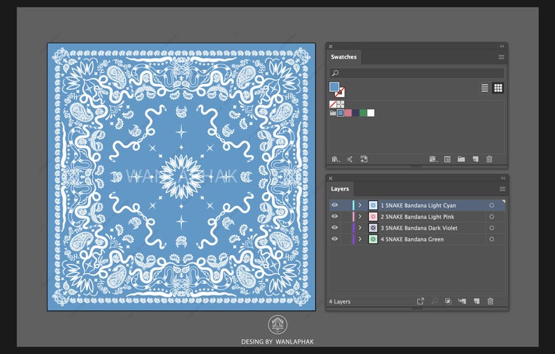 Bandana Pattern I SVG. Digital Art - SVG I PNG I Digital Cut File ...