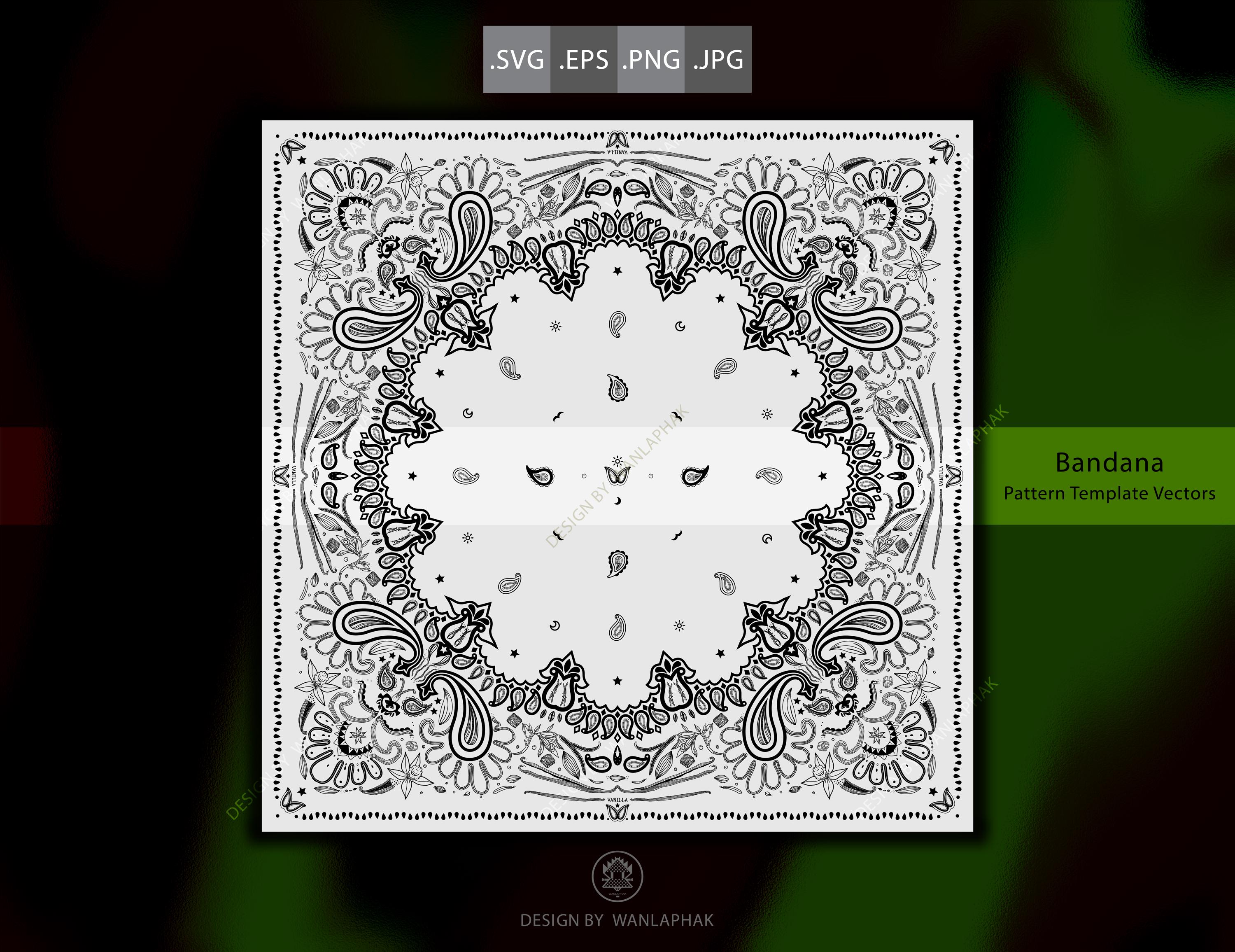 Bandana Pattern I SVG. Digital Art - SVG I PNG I Digital Cut File ...
