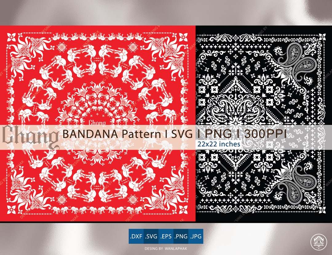 Bandana Pattern I SVG. Digital Art SVG I PNG I Digital Cut File ...