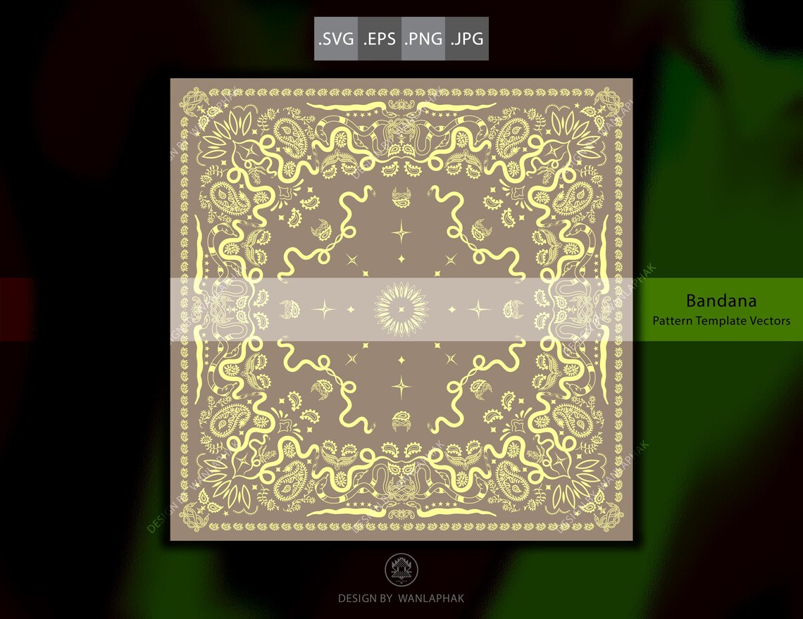 Bandana Pattern I SVG. Digital Art - SVG I PNG I Digital Cut File ...