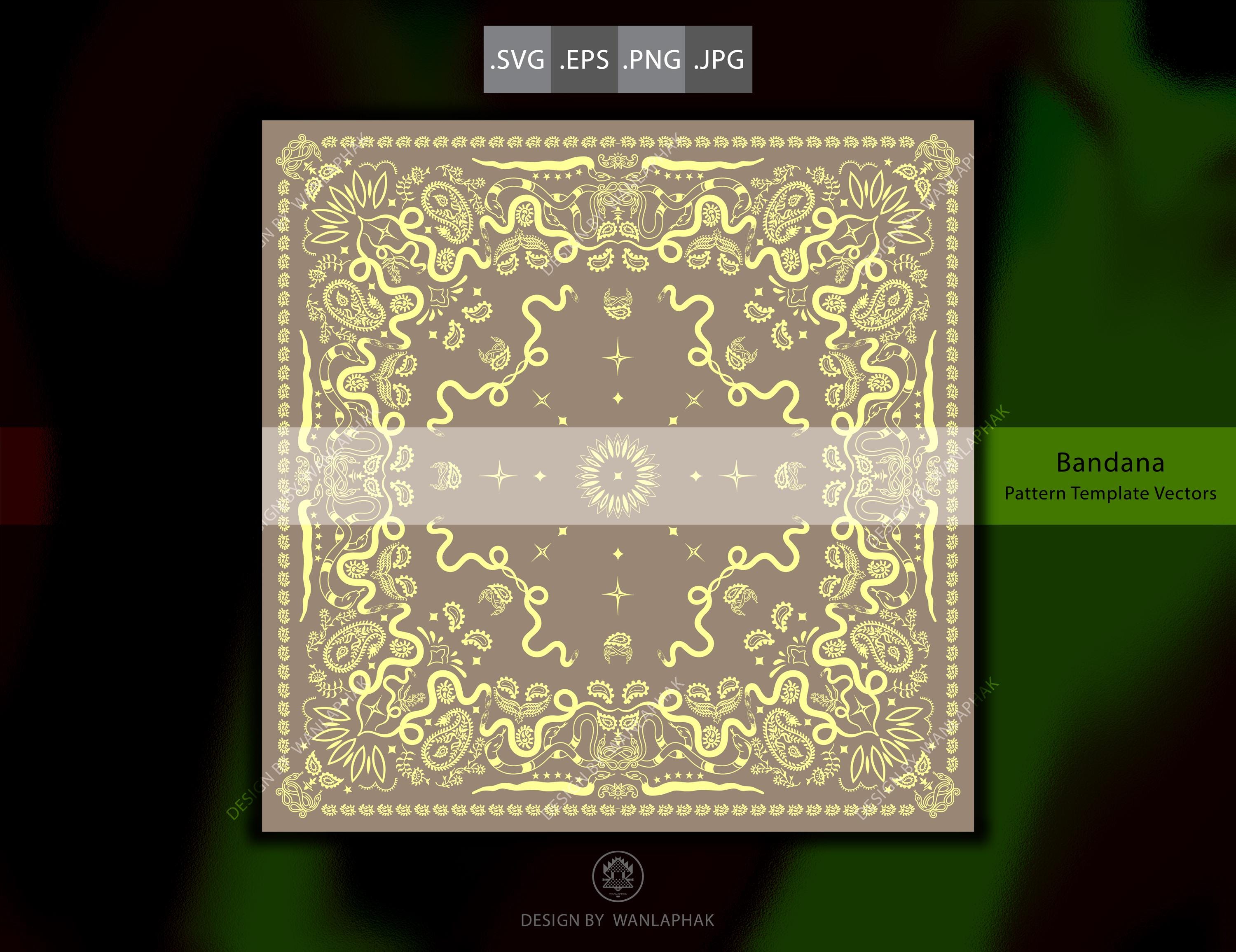 Bandana Pattern I SVG. Digital Art - SVG I PNG I Digital Cut File ...
