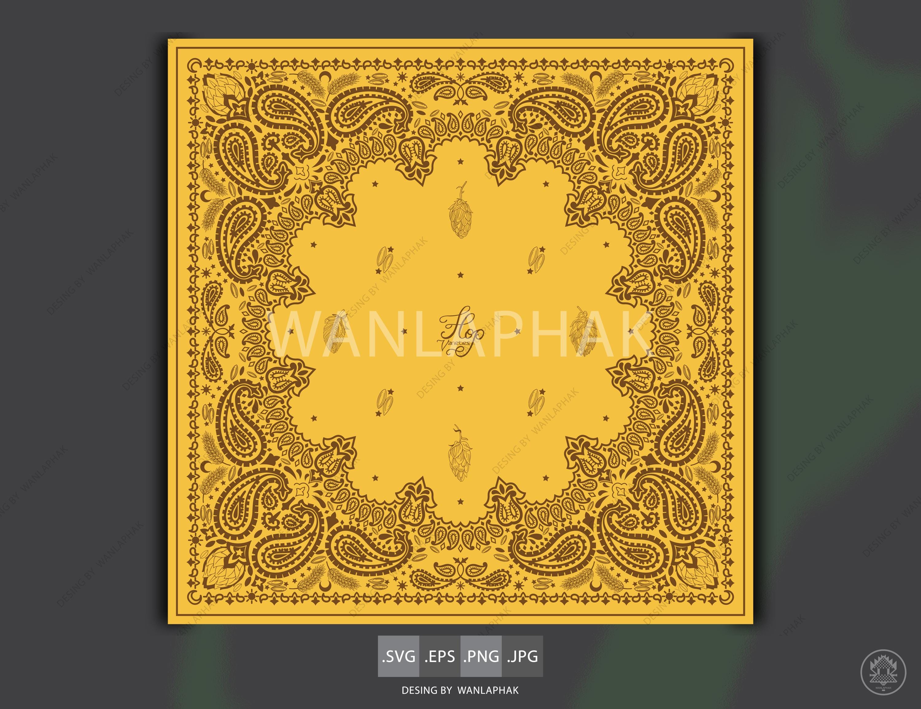 Bandana Pattern I SVG. Digital Art SVG I PNG I Digital Cut File ...