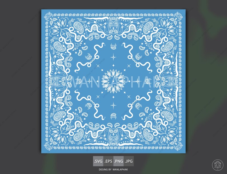 Bandana Pattern I SVG. Digital Art - SVG I PNG I Digital Cut File ...