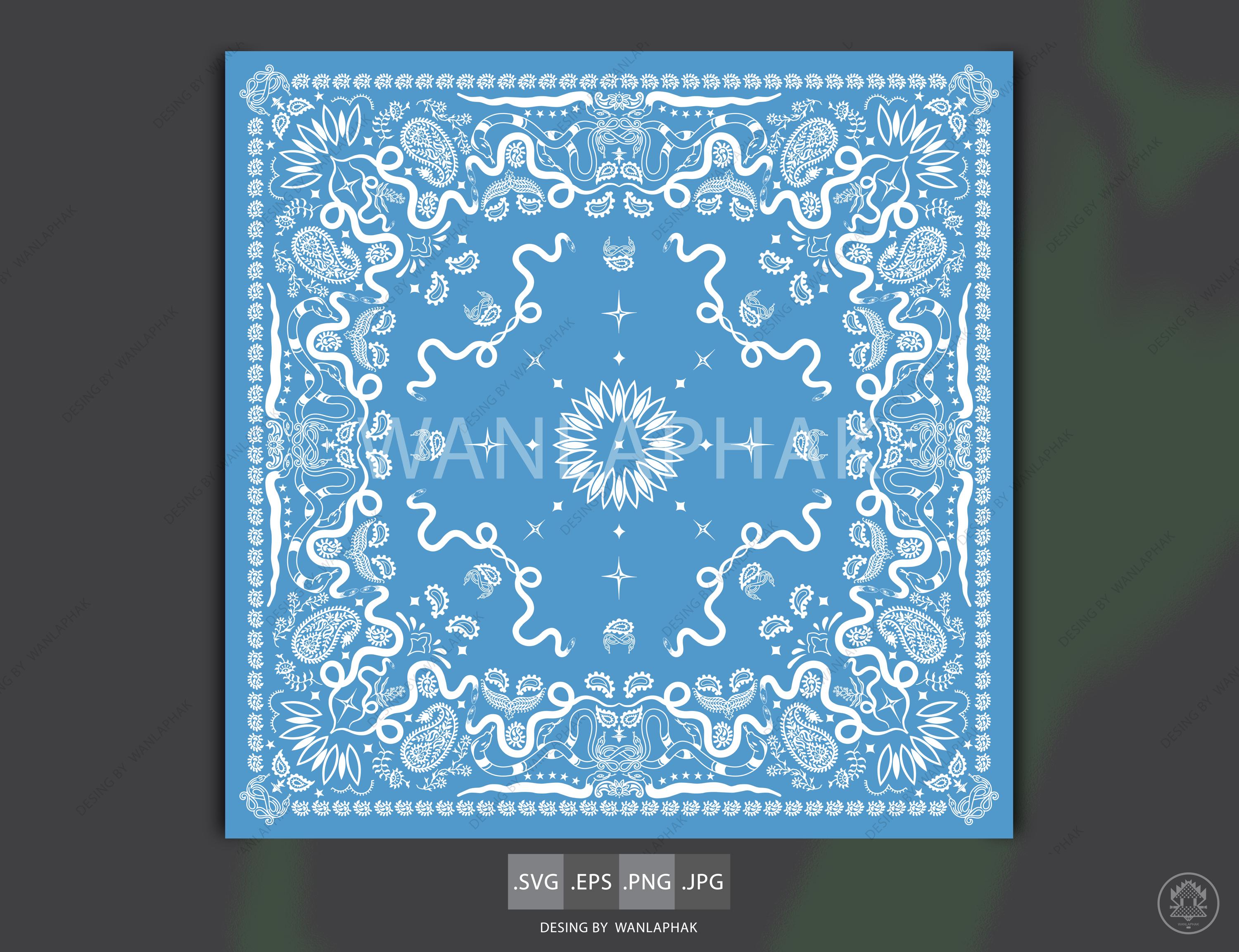 Bandana Pattern I SVG. Digital Art - SVG I PNG I Digital Cut File ...