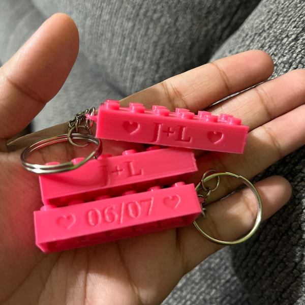 Custom Legos Keychain - Etsy
