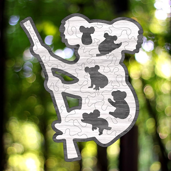 Laser Cut Koala Bear - Etsy