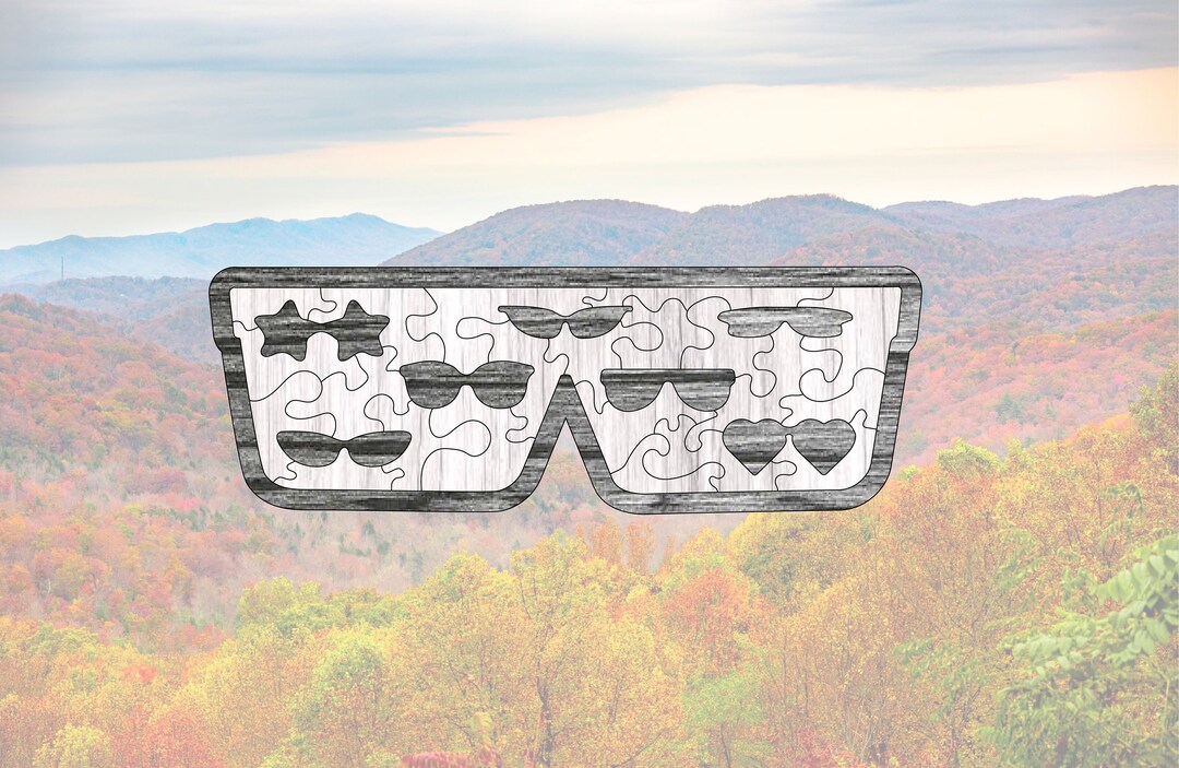 Sunglasses Puzzle Laser Cut File DIGITAL FILE ONLY - Etsy