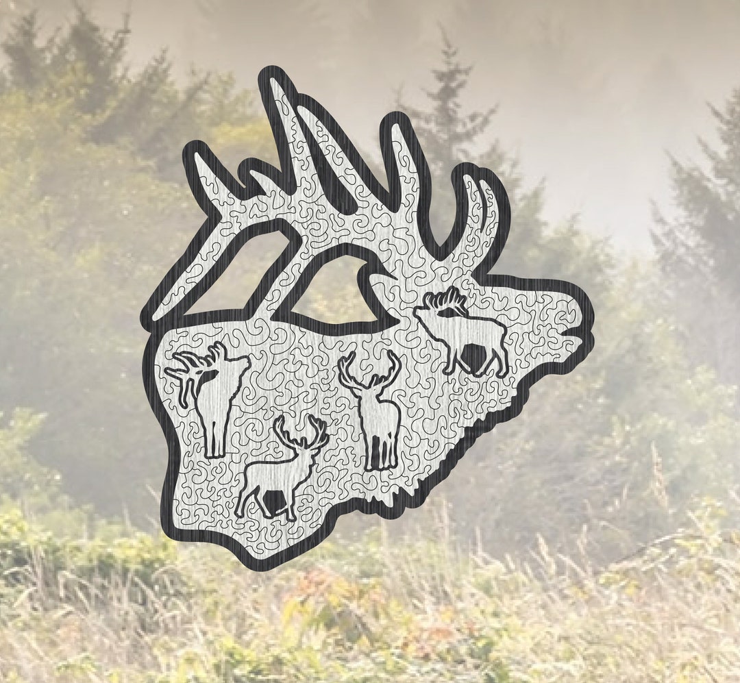 Elk Puzzle Laser Cut File DIGITAL FILE ONLY - Etsy