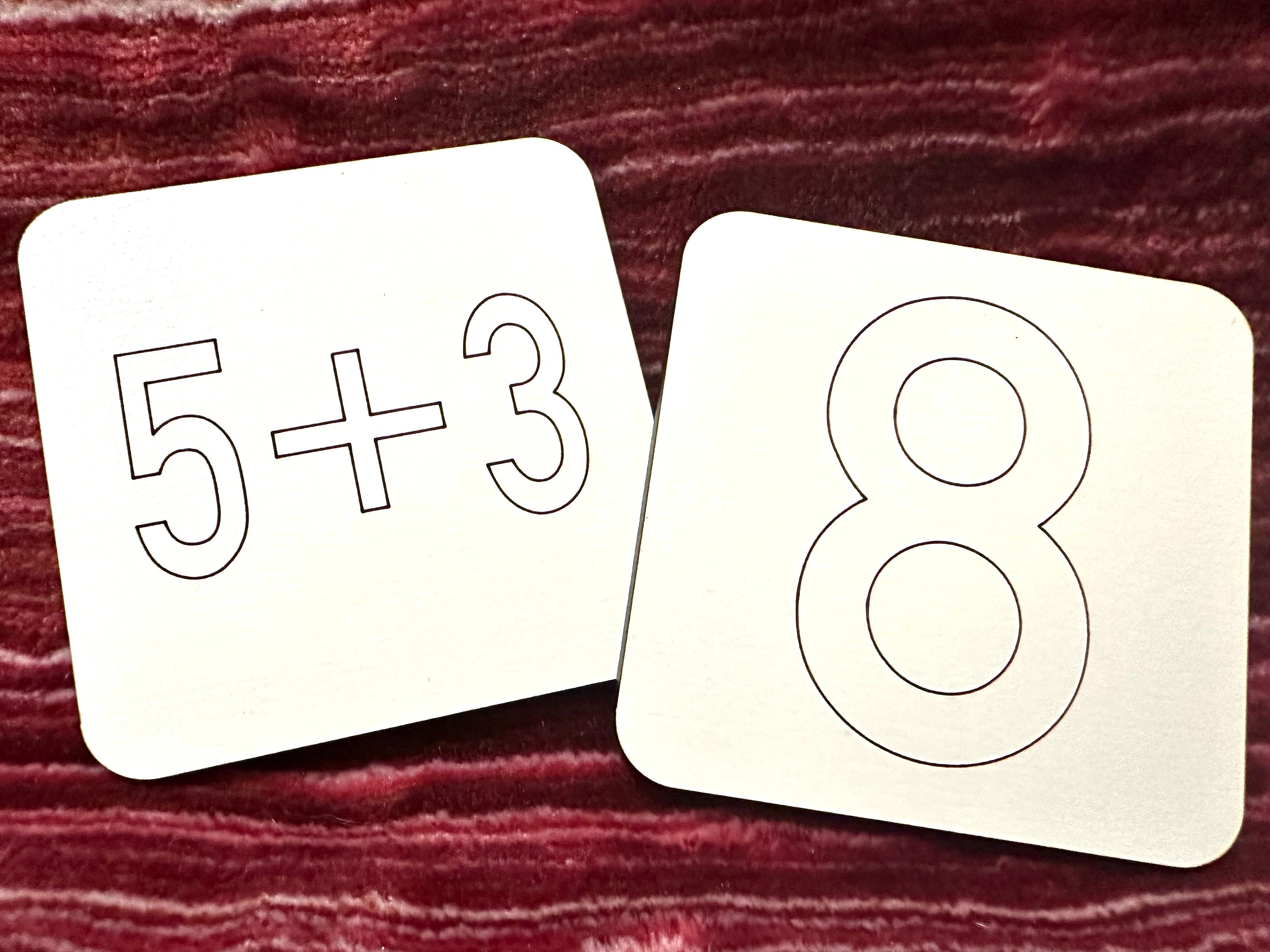 Addition Match Game Laser Cut File DIGITAL FILE ONLY - Etsy