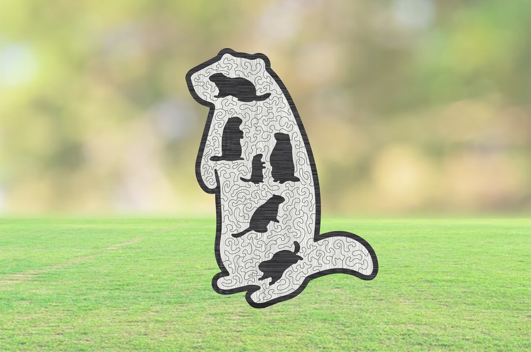Groundhog Puzzle Laser Cut File DIGITAL FILE ONLY - Etsy