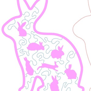 Bunny Puzzle Laser Cut File DIGITAL FILE ONLY - Etsy