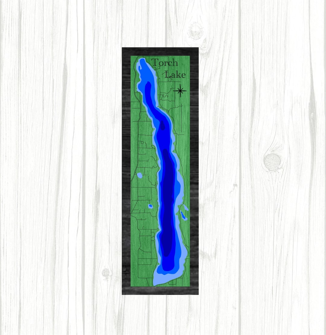 Torch Lake Map Laser Cut File DIGITAL FILE ONLY - Etsy