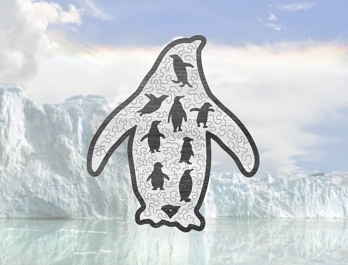 Penguin Puzzle Laser Cut File DIGITAL FILE ONLY - Etsy