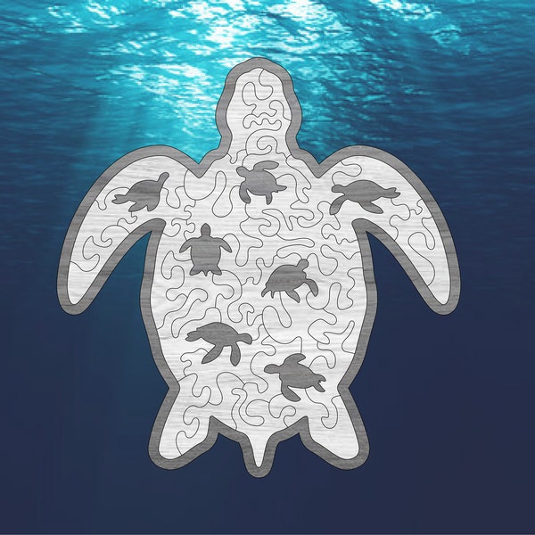 Turtle Puzzle - Etsy