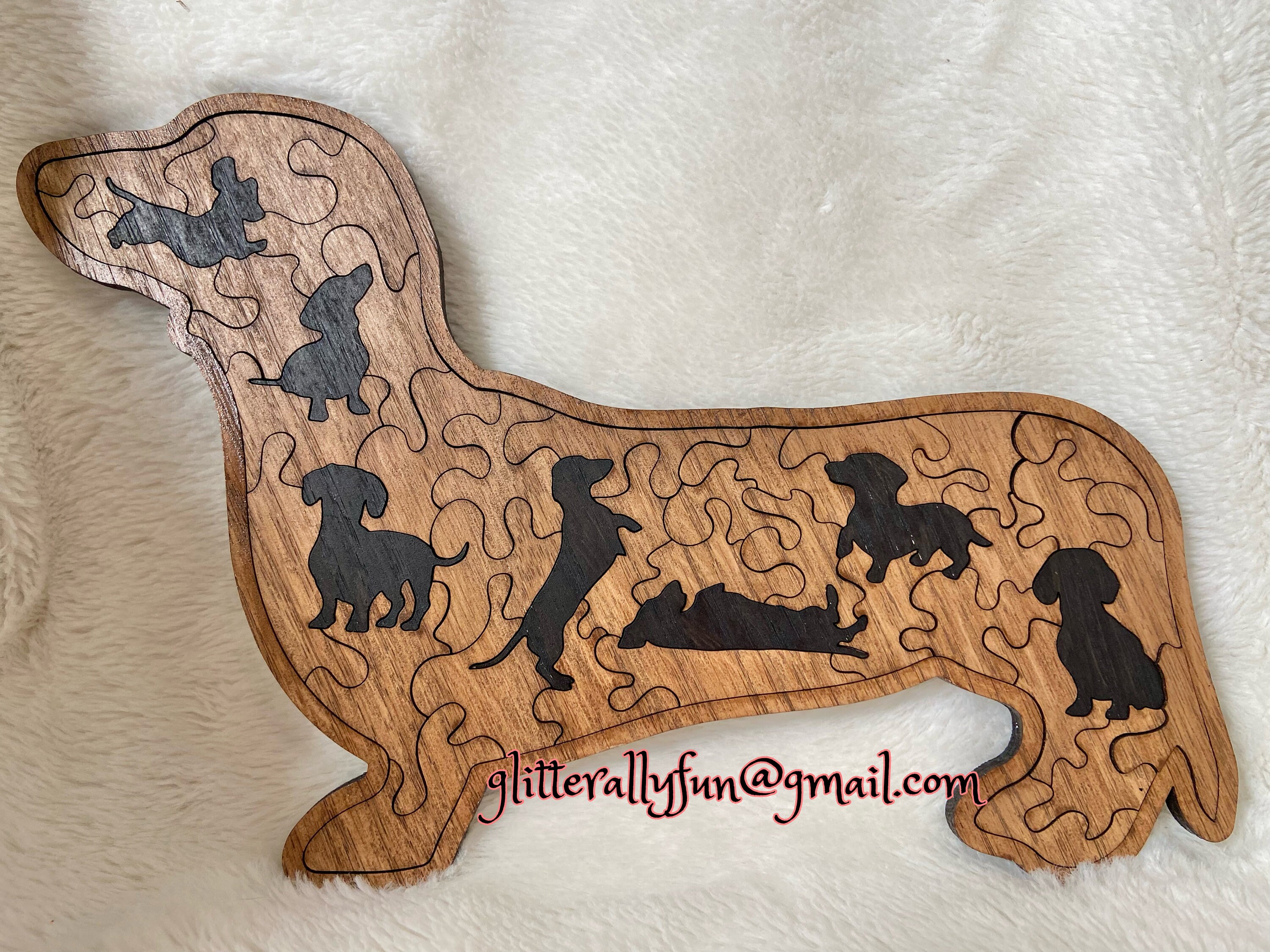 Dachshund Puzzle Laser Cut File DIGITAL FILE ONLY - Etsy UK
