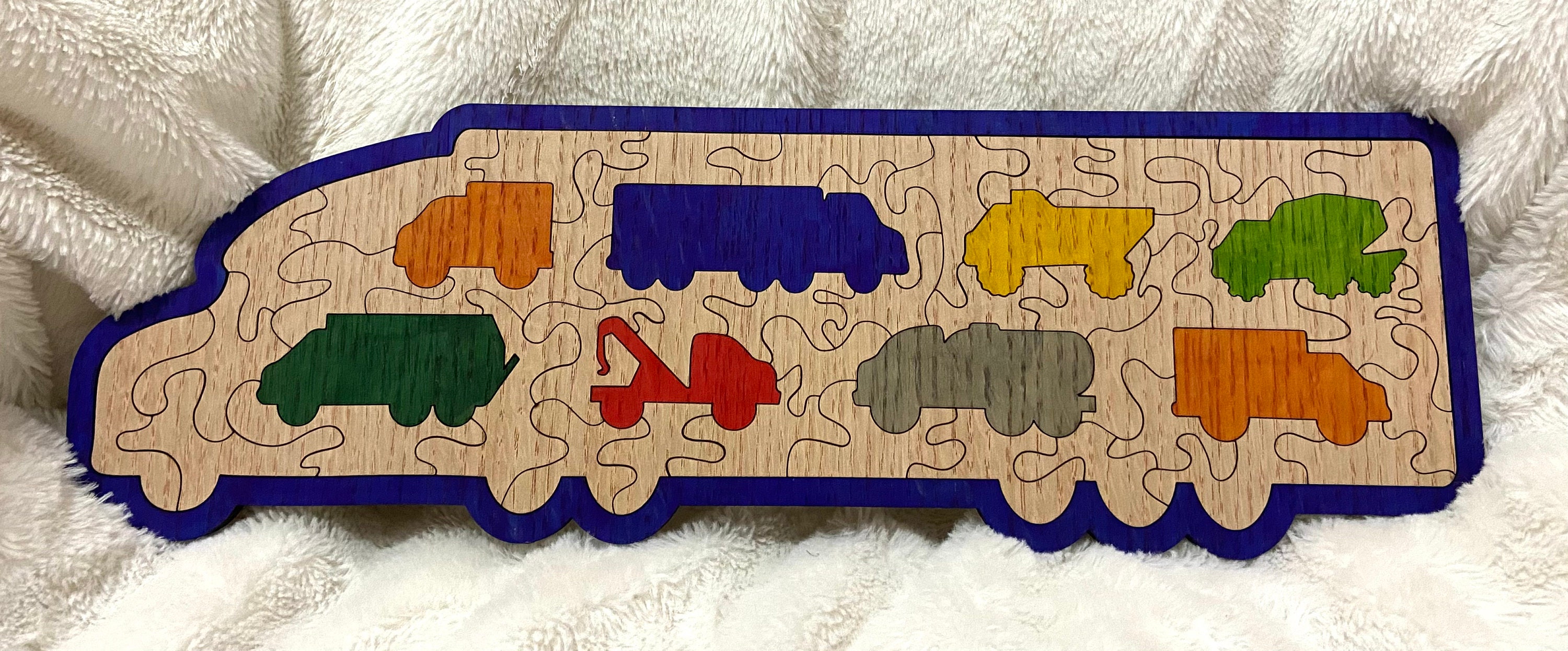 Truck Puzzle Laser Cut File DIGITAL FILE ONLY - Etsy