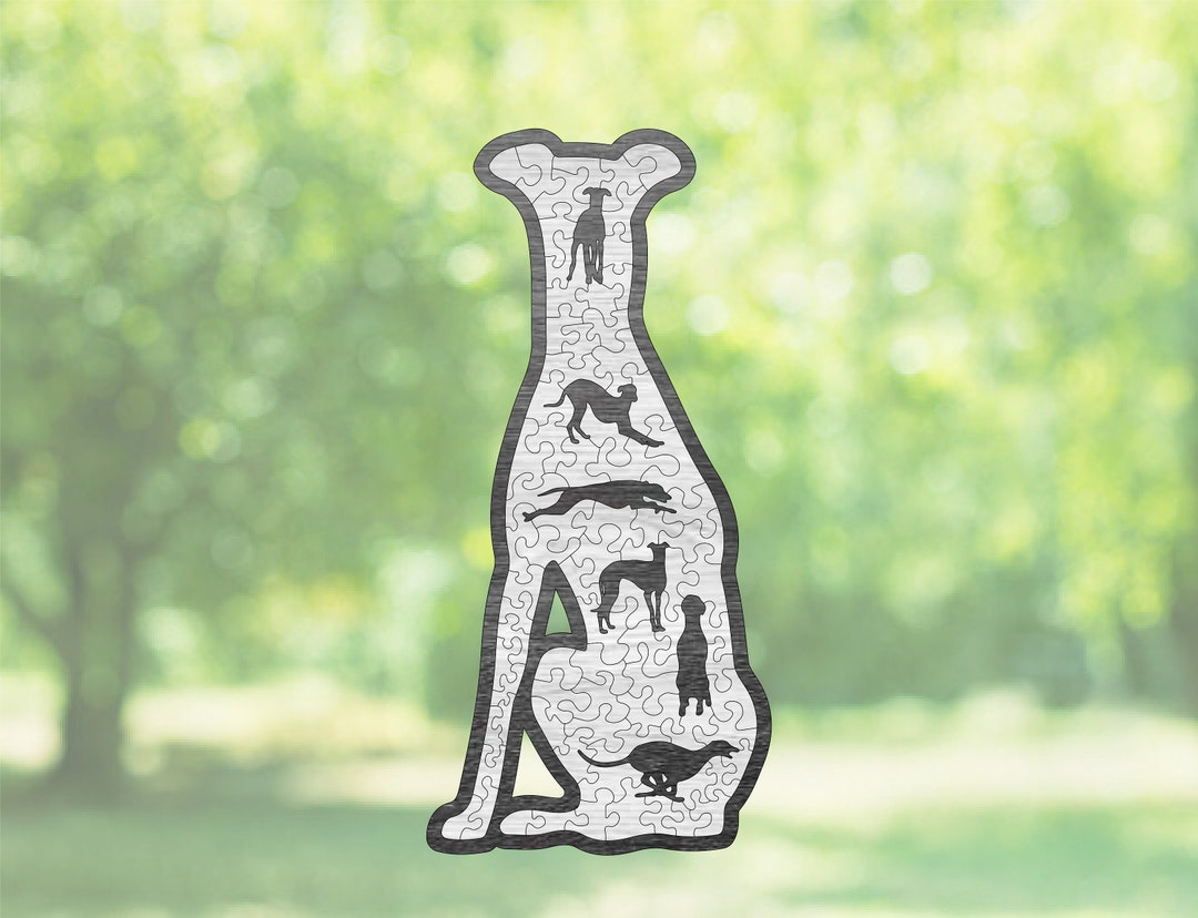 Greyhound Puzzle Laser Cut File DIGITAL FILE ONLY - Etsy