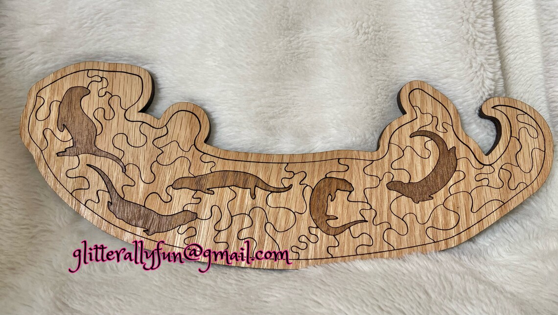 Otter Puzzle Laser Cut File DIGITAL FILE ONLY - Etsy