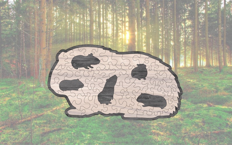 Guinea Pig Puzzle Laser Cut File DIGITAL FILE ONLY - Etsy