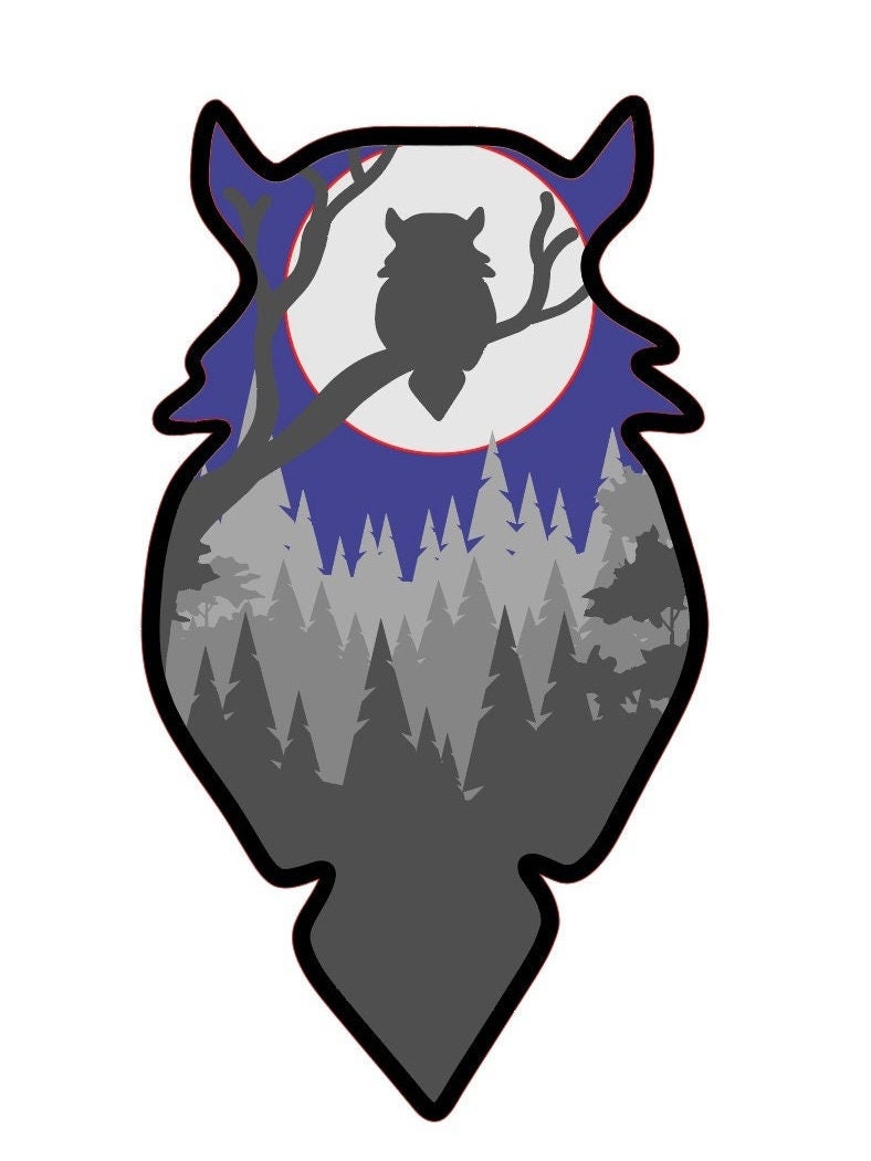 Layered Owl Cut File Digital Download Only - Etsy