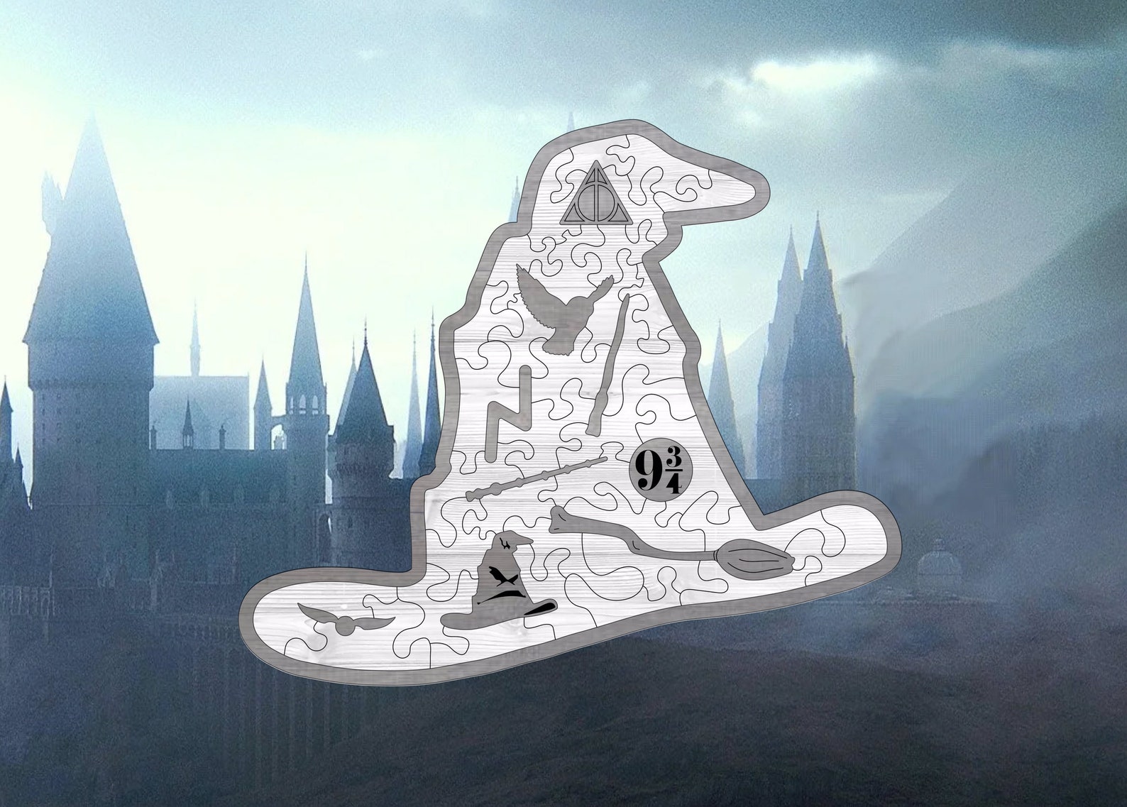 Wizard Puzzle Laser Cut File 3 Variations DIGITAL FILE - Etsy