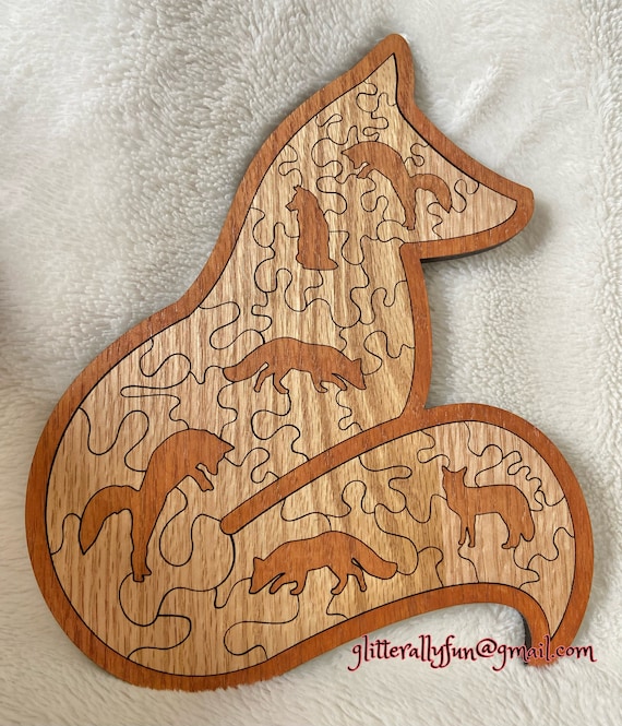 Fox Puzzle Laser Cut File DIGITAL FILE ONLY - Etsy