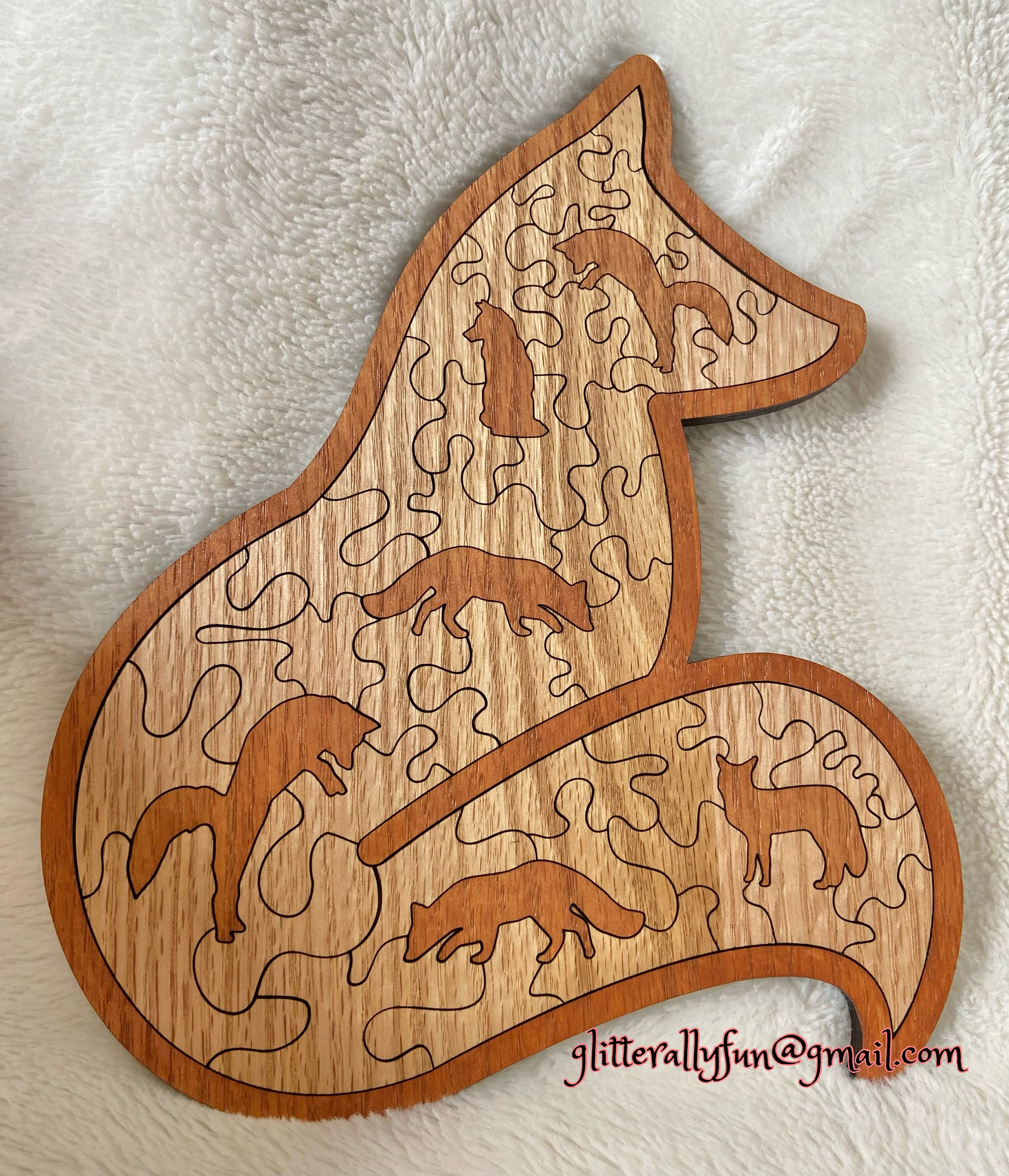 Fox Puzzle Laser Cut File DIGITAL FILE ONLY - Etsy