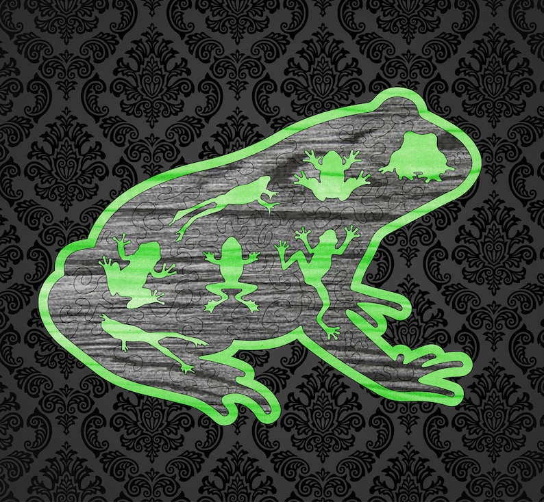 Frog Puzzle Laser Cut File DIGITAL FILE ONLY - Etsy