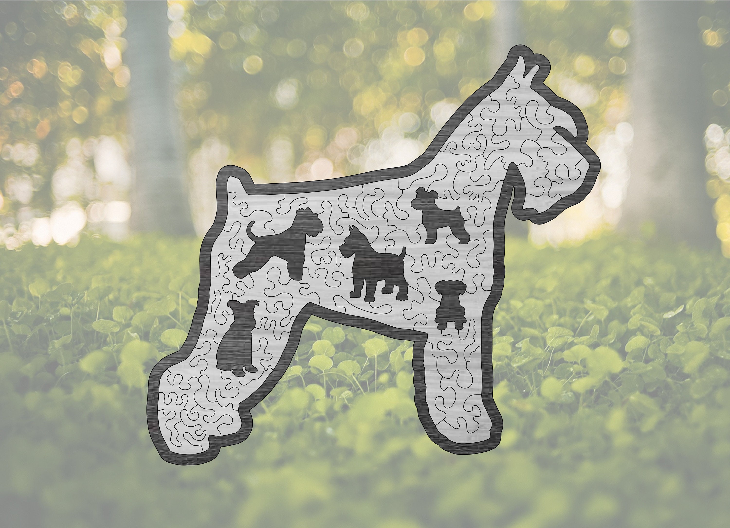 Mini Schnauzer Puzzle Laser Cut File DIGITAL FILE ONLY - Etsy UK