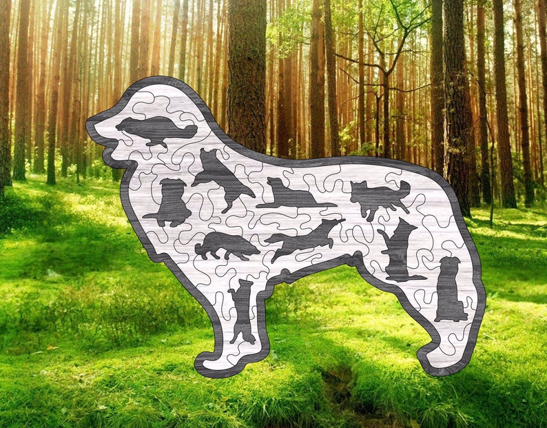 Border Collie Puzzle Laser Cut File DIGITAL FILE ONLY - Etsy UK