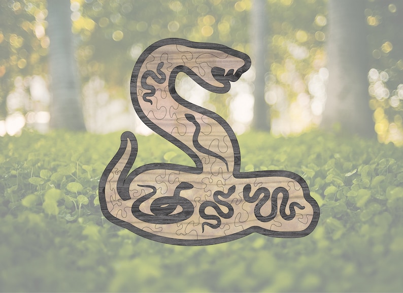 Snake Puzzle Laser Cut File DIGITAL FILE ONLY - Etsy