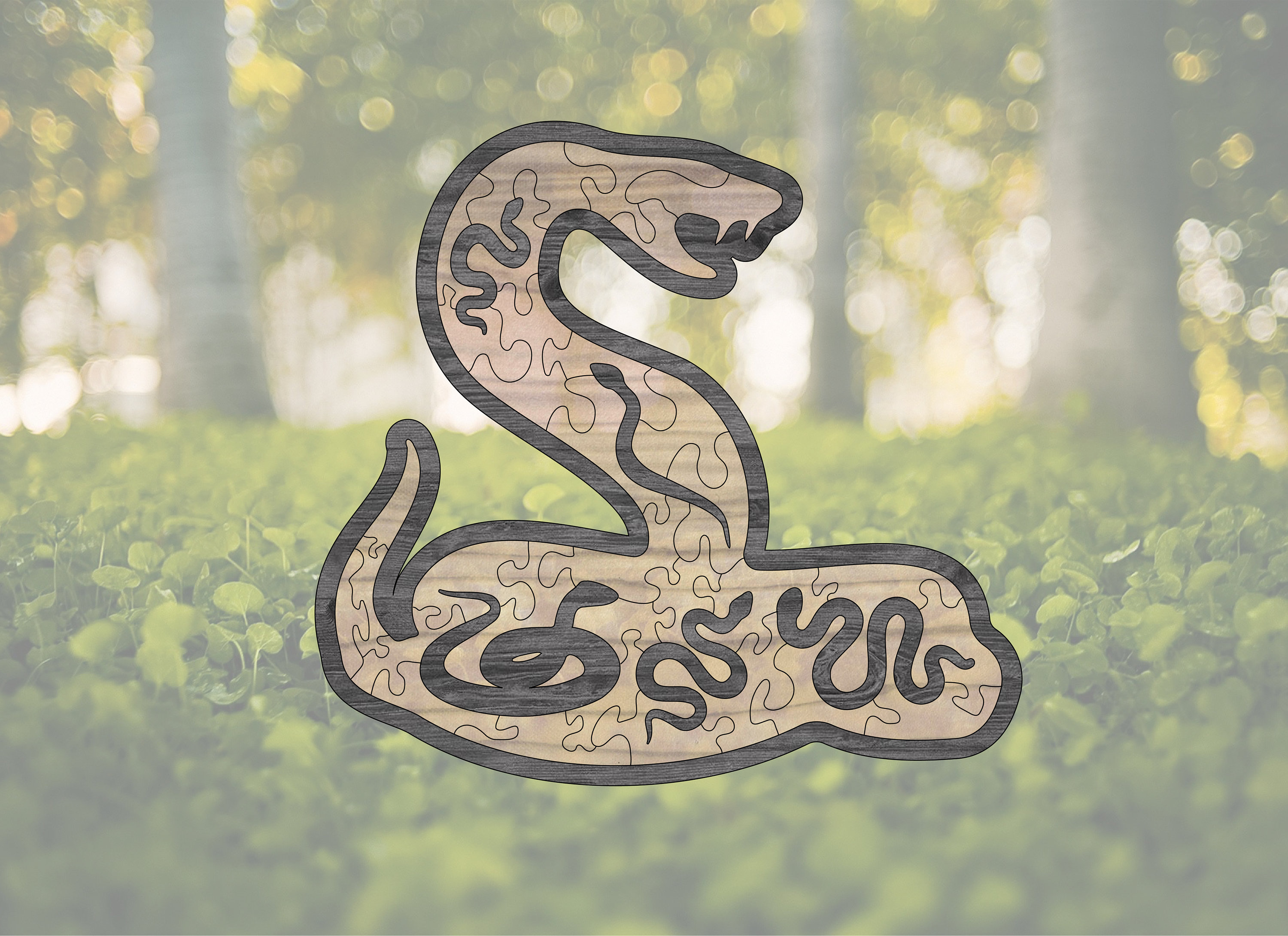 Snake Puzzle Laser Cut File DIGITAL FILE ONLY - Etsy