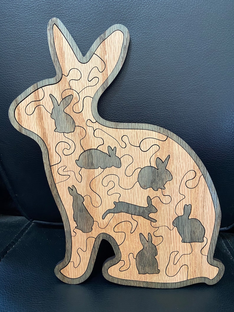 Bunny Puzzle Laser Cut File DIGITAL FILE ONLY - Etsy