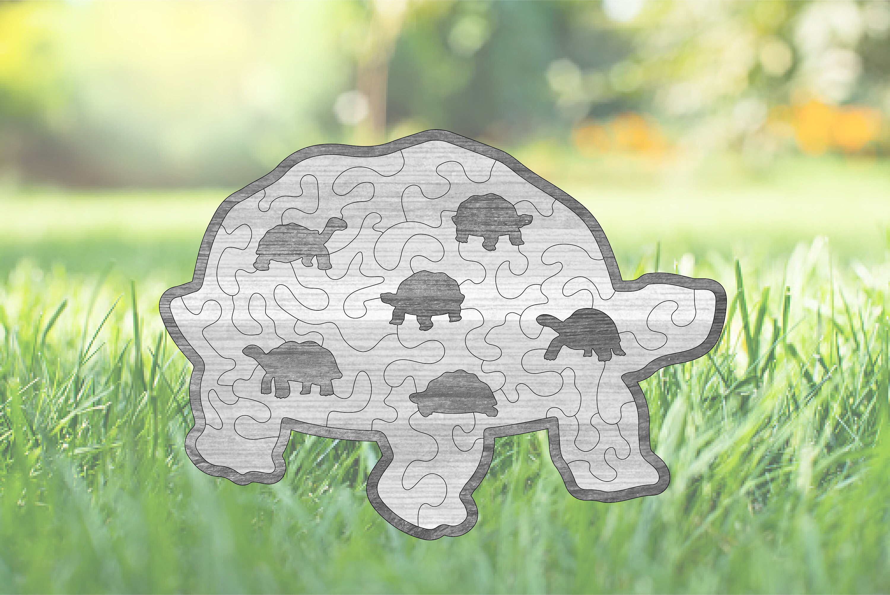 Tortoise Puzzle Laser Cut File DIGITAL FILE ONLY - Etsy
