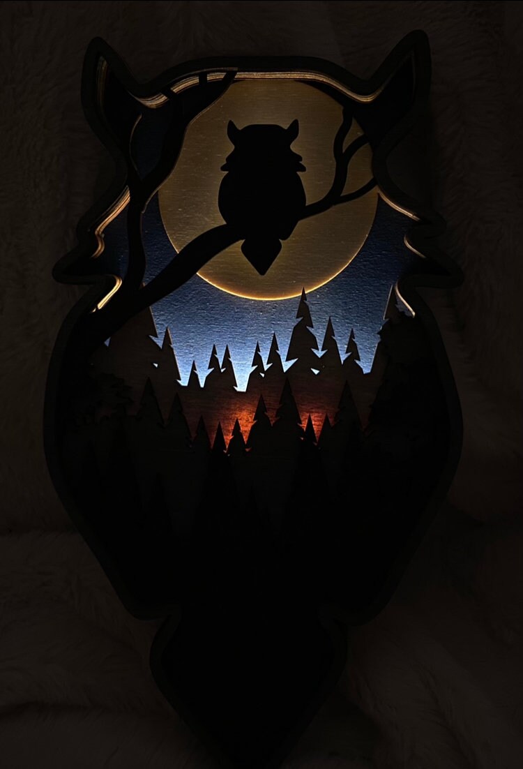 Layered Owl Cut File Digital Download Only - Etsy