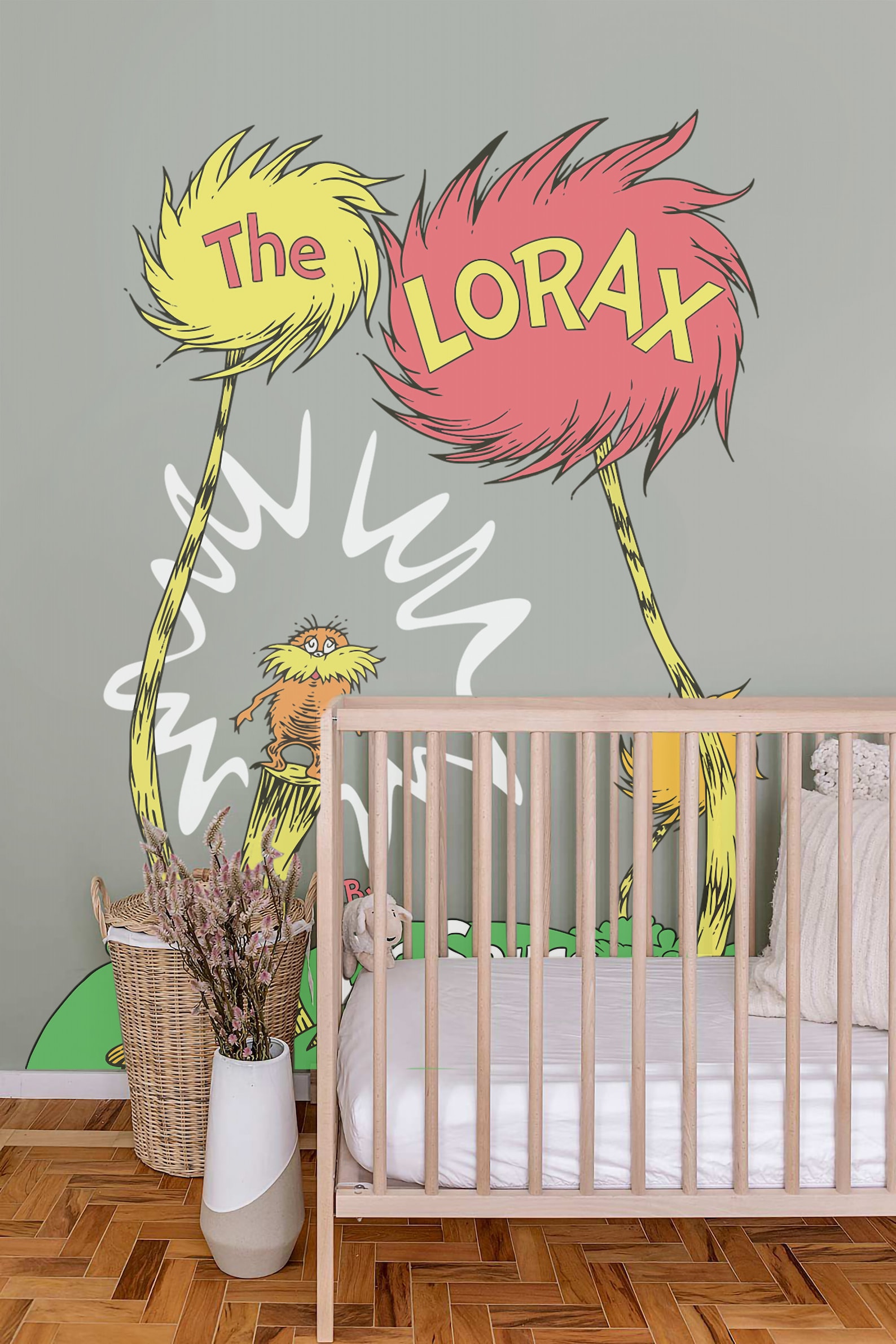 Dr Seuss Wall Decal the Lorax Trufulla Trees Wall Sticker for Nursery ...