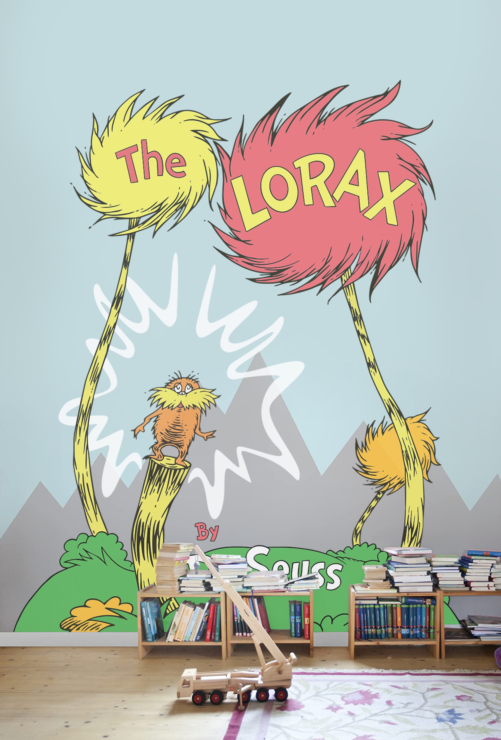 Dr Seuss Wall Decal the Lorax Trufulla Trees Wall Sticker for Nursery ...