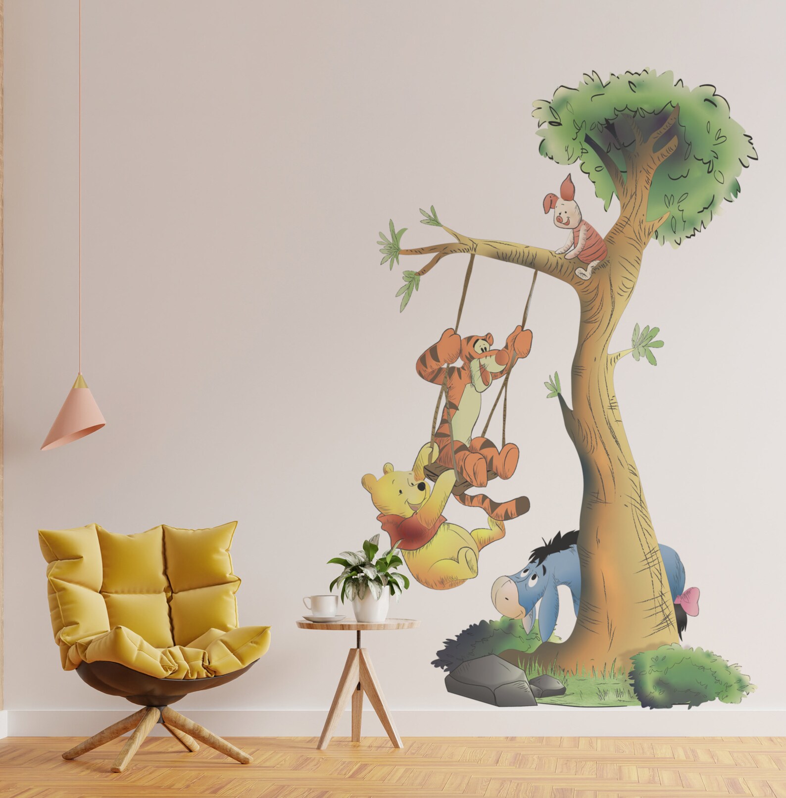 Removable Winnie the Pooh Wall Decal Eeyore Tigger Piglet Wall Sticker ...