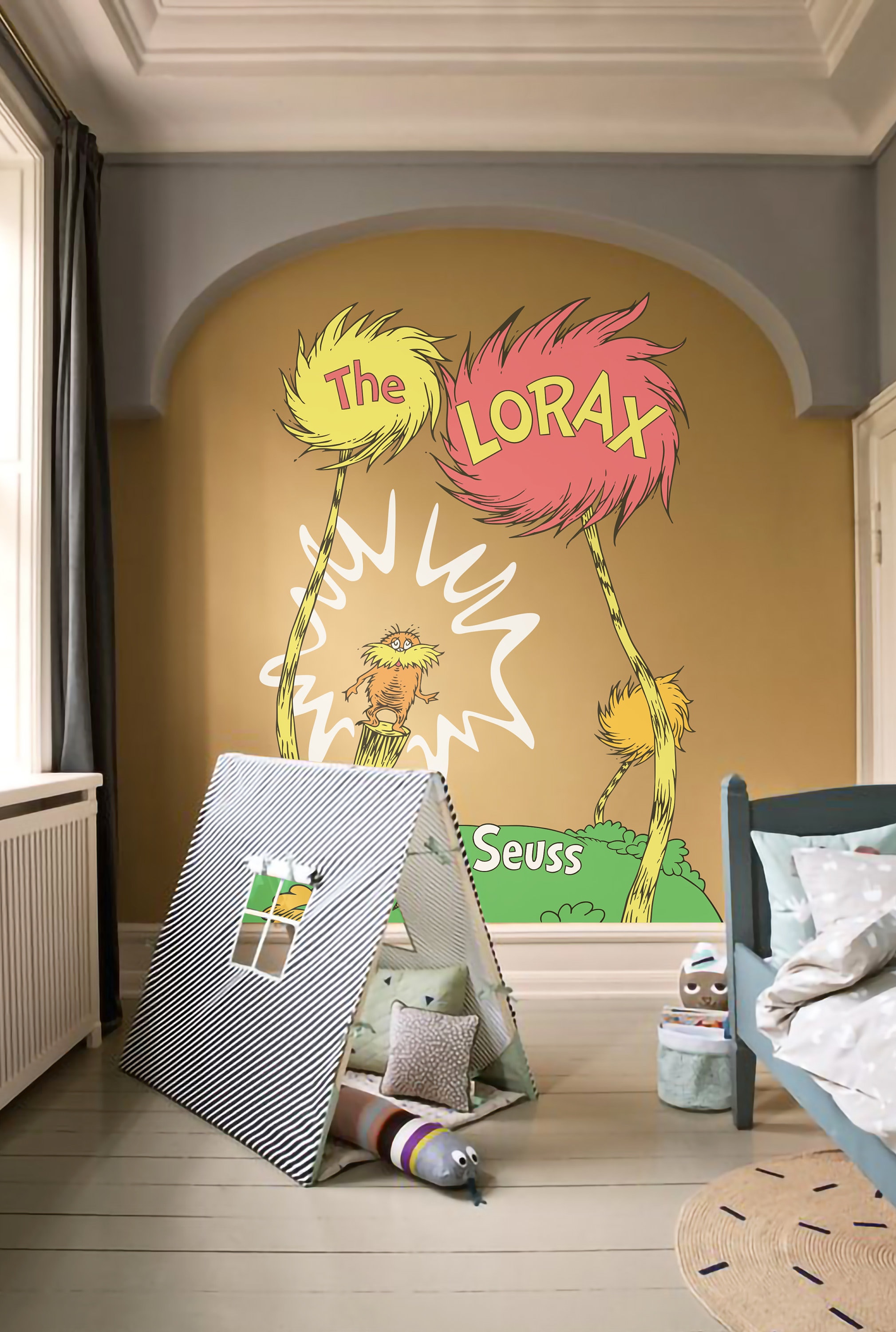 Dr Seuss Wall Decal the Lorax Trufulla Trees Wall Sticker for Nursery ...