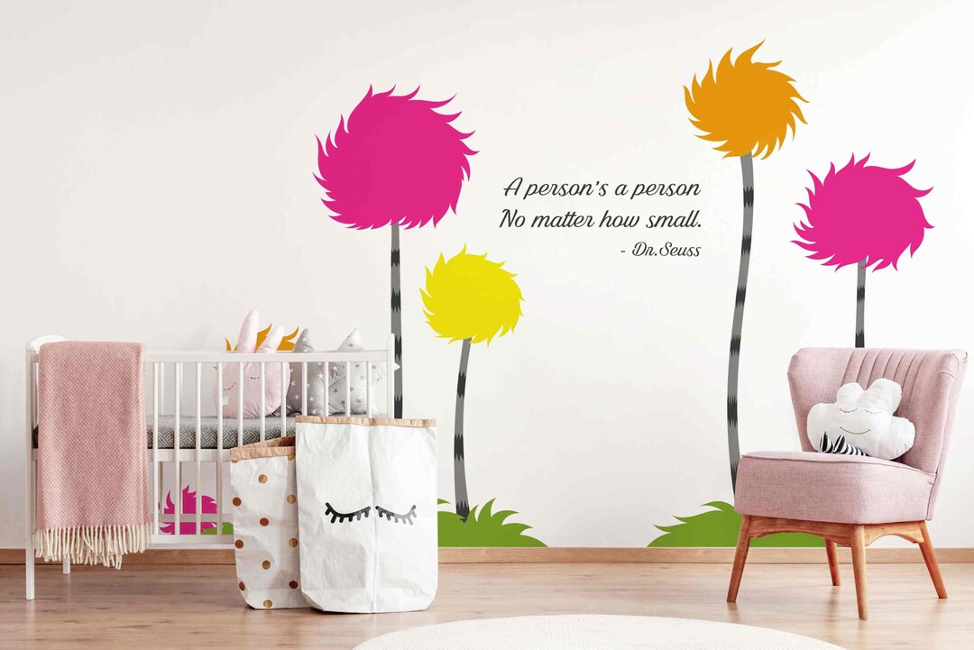 Truffula Trees Wall Decal Nursery Decor Dr Seuss Wall Sticker for Kids ...